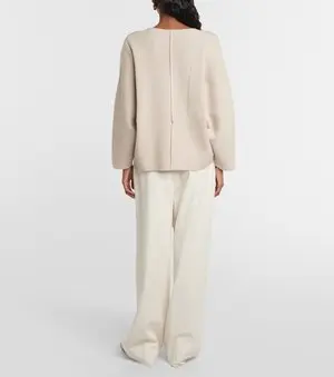 Brunello Cucinelli Wool, Cashmere And Silk V-neck Sweater