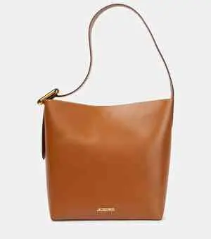 Jacquemus Jacquemus Le Regalo Leather Shoulder Bag Brown
