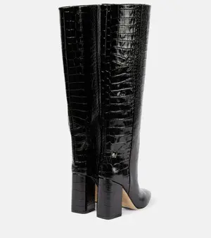 Paris Texas Anja Leather Knee-high Boots - Black
