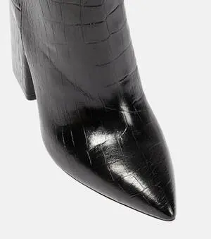 Paris Texas Anja Leather Knee-high Boots - Black
