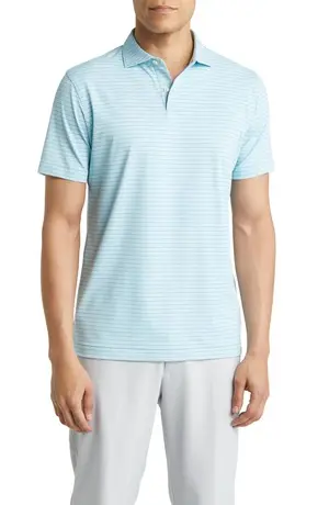 Peter Millar Duet Stripe Jersey Performance Polo