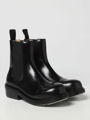 Bottega Veneta Fireman Brushed Leather Ankle Boots - Black