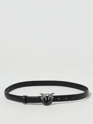 Pinko PINKO Love Birds Leather Belt Black 1