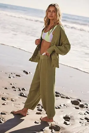 Free People Hailee Cardi Set Moss