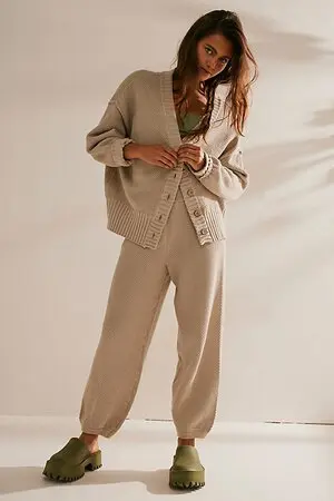 Oversized Knit Cardigan Sets