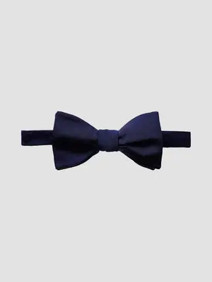 Eton Silk Self-tie Bow Tie - Navy