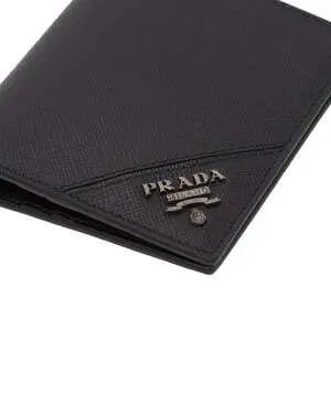Prada Saffiano Leather Wallet - Black