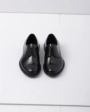 Prada Brushed Leather Lace-up Shoes
