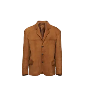 Prada Suede Jacket - Tobacco | Editorialist