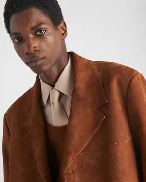 Prada Suede Coat - Oak