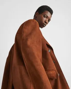 Prada Suede Coat - Oak