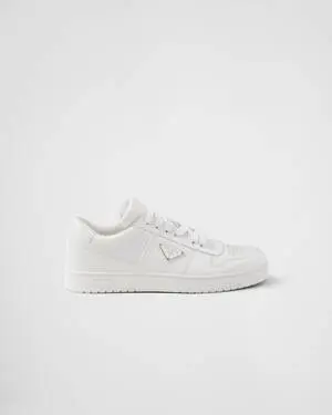 Prada Downtown Leather Sneakers - White