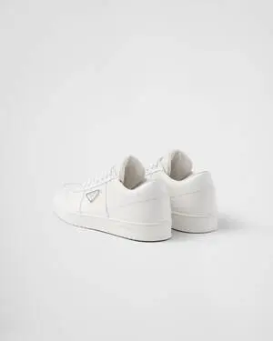 Prada Downtown Leather Sneakers - White
