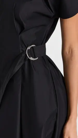 3.1 Phillip Lim Puff Sleeve Flare Dress - Black