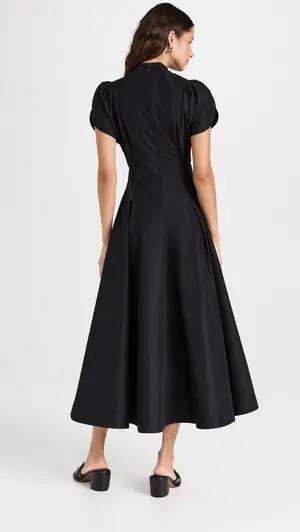 3.1 Phillip Lim Puff Sleeve Flare Dress - Black