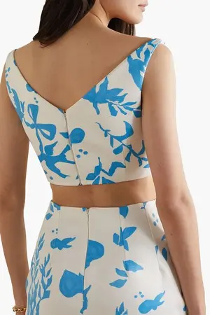 EMILIA WICKSTEAD Solange Cropped Top