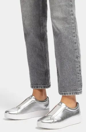 Fitflop Rally Metallic Slip-on Sneakers