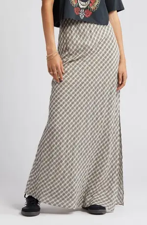 Bp. Plaid Maxi Skirt