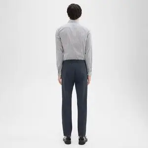 Theory Zaine Herringbone Trousers - Baltic Melange