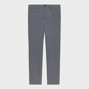 Theory Zaine Herringbone Trousers - Grey Melange