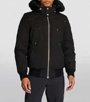 Moose Knuckles Down-filled Bomber Jacket - Black