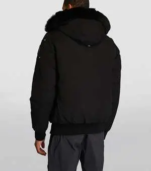 Moose Knuckles Down-filled Bomber Jacket - Black