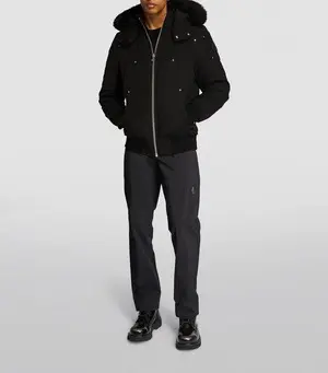 Moose Knuckles Down-filled Bomber Jacket - Black