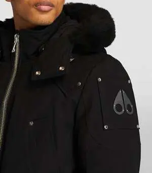 Moose Knuckles Down-filled Bomber Jacket - Black