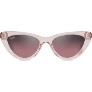 Maui Jim Lychee Cat Eye Sunglasses - Translucent Light Pink