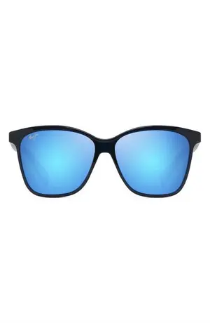 Maui Jim Square Sunglasses - Translucent Navy