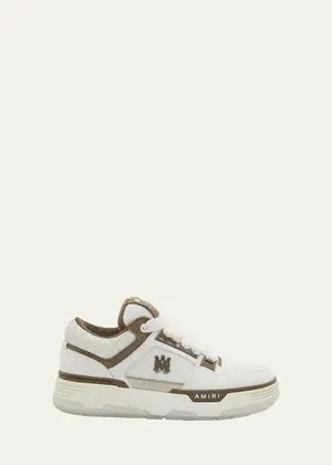 Amiri MA-1 Platform Skate Sneakers White/brown