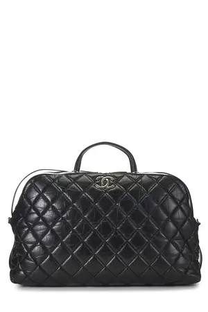 Chanel Quilted Bowler Bag - Black