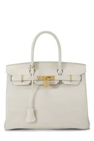 Hermès Craie Epsom Birkin 30 Handbag - White