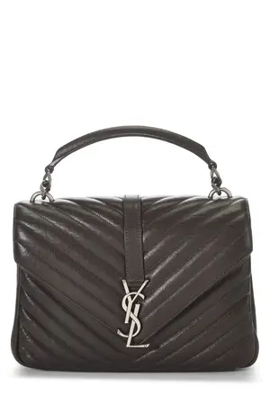 Saint Laurent Chevron Leather College