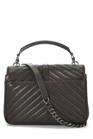 Saint Laurent Chevron Leather College