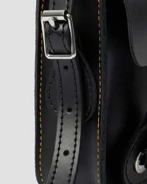 Dr. Martens 7-Inch Leather Crossbody Bag - Black | Editorialist