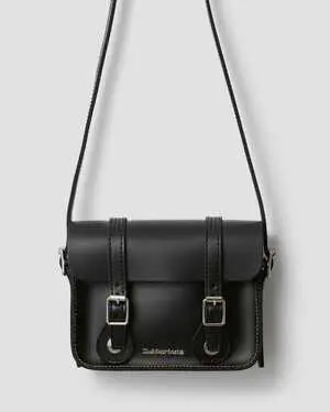 Dr. Martens 7-inch Leather Crossbody Bag - Black
