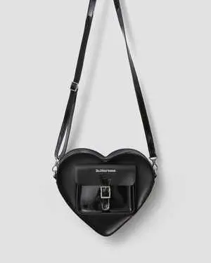 Dr. Martens Kiev Leather Heart Bag - Black