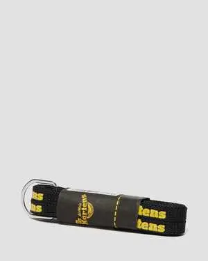 Dr. Martens 55-inch Flat Shoe Laces - Black+yellow