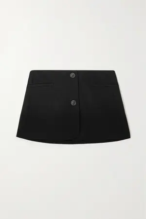 Acne Studios Wool-blend Crepe Mini Skirt