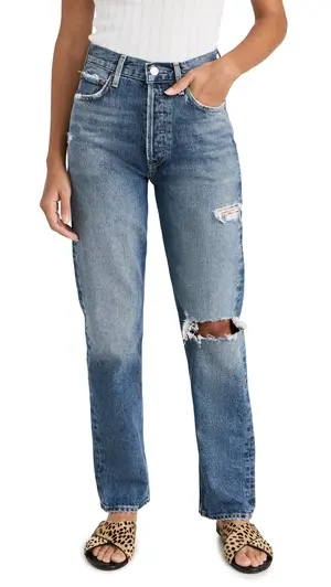 AGOLDE 90's Pinch Waist High Rise Straight Jeans