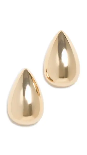 ADINA EDEN Solid Teardrop Hoop Earrings