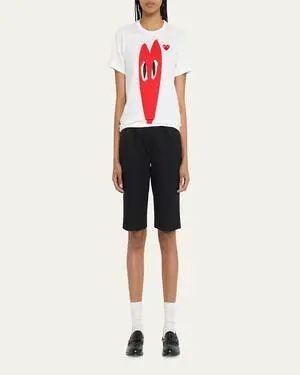 CDG PLAY Heart Logo T-shirt