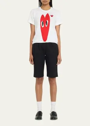 CDG PLAY Heart Logo T-shirt