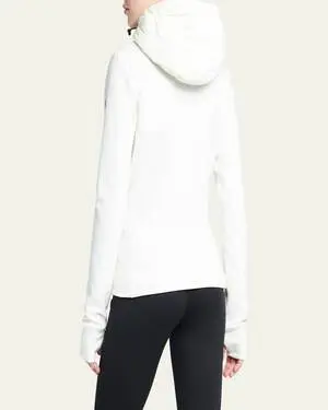 Moncler Puffer Zip-up Cardigan - Natural