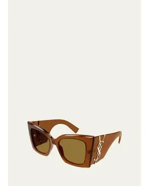 Saint Laurent Blaze Cat-eye Sunglasses - Brown
