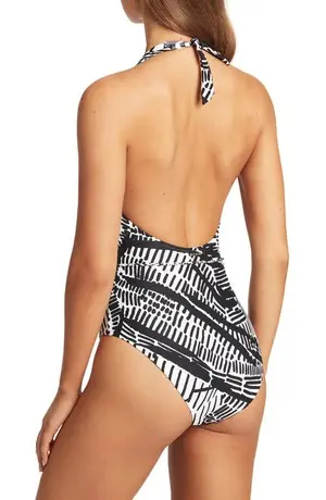 SEA LEVEL Halter Neck One-piece Swimsuit