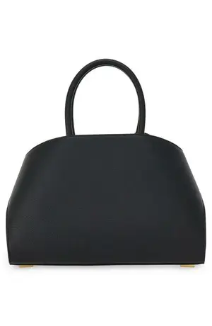 FERRAGAMO Hug Small Leather Top Handle Satchel - Nero