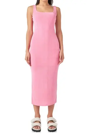 GREY LAB Sleeveless Woven Dress - Pink