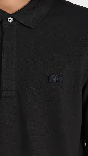 Lacoste Long Sleeve Stretch Cotton Paris Polo